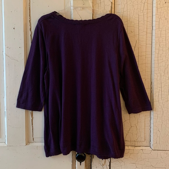 CJ Banks | Sweaters | Cj Banks Dark Purple Sweater Size 3x | Poshmark